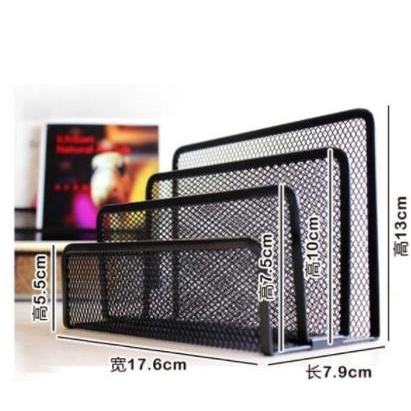 Black mesh Letter Paper Storage Rack Holder Tray Organi | Shopee ...