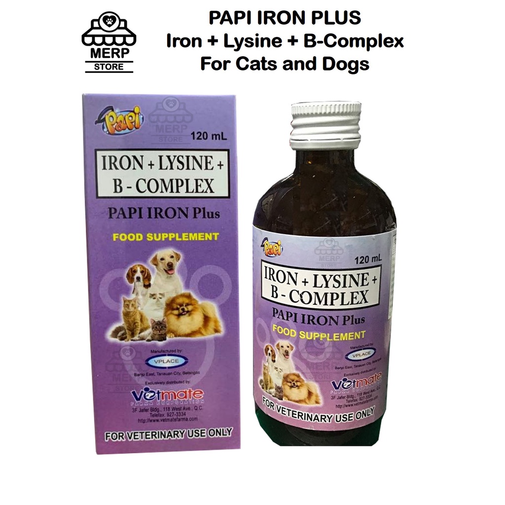 PAPI Iron Plus Food Supplement Iron + Lysine + B-Complex Cats and Dogs ... PAPI Iron Plus Food Supplement Iron + Lysine + B-Complex Cats and Dogs ...