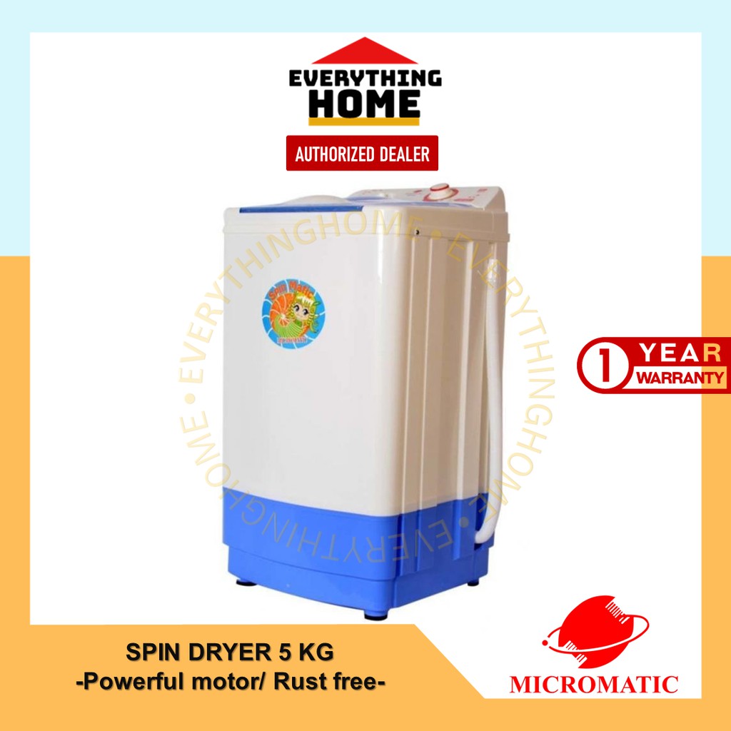 Micromatic Spin Dryer 5 KG / MSP-589 | Shopee Philippines