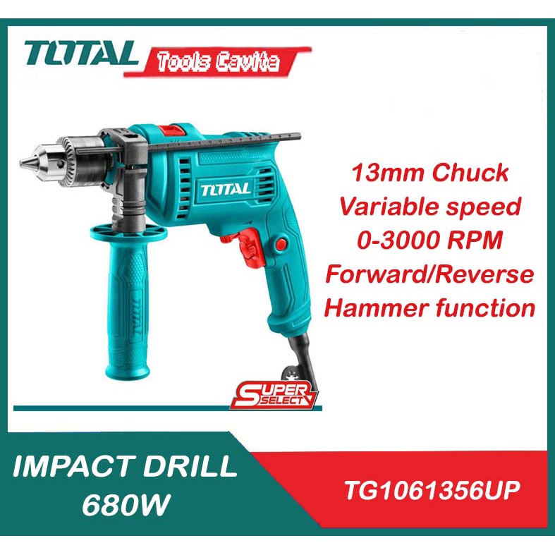 Impact Drill 680W Hammer Drill Variable Speed Industrial electric drill ...