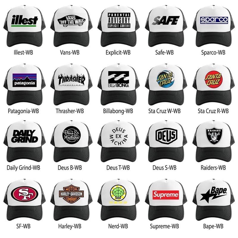 Unisex Tracker Net Caps - Brands | Shopee Philippines
