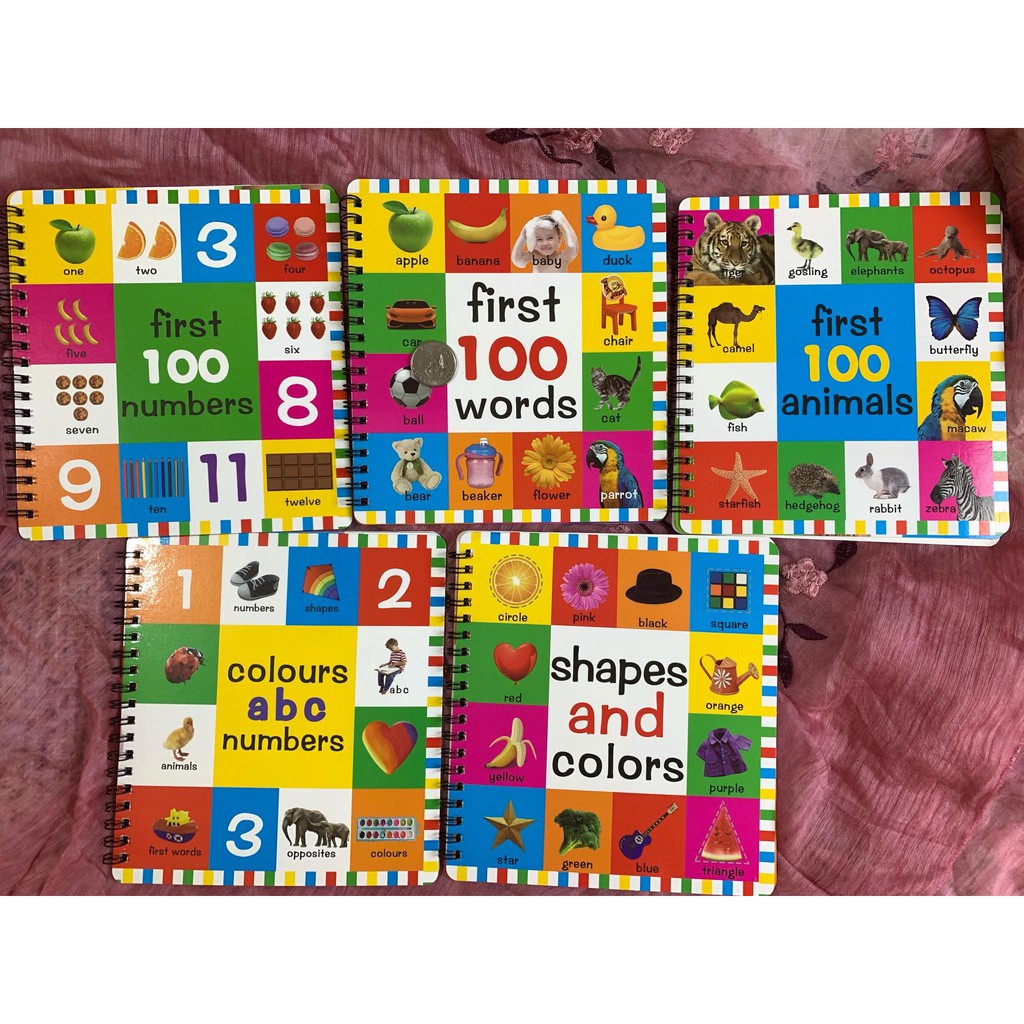 Educational Beginners Booklet for Kids [First 100 Words, Numbers ...