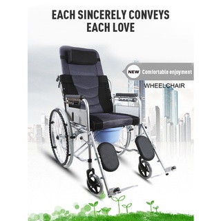 Functional Medical Wheelchair Hand Push Semi-recumbent Full Recumbent ...