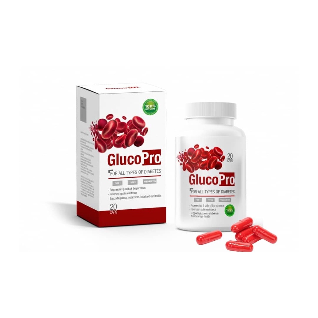 Authentic Gluco PRO 20 Capsules Helps Manage Blood Sugar | Shopee ...