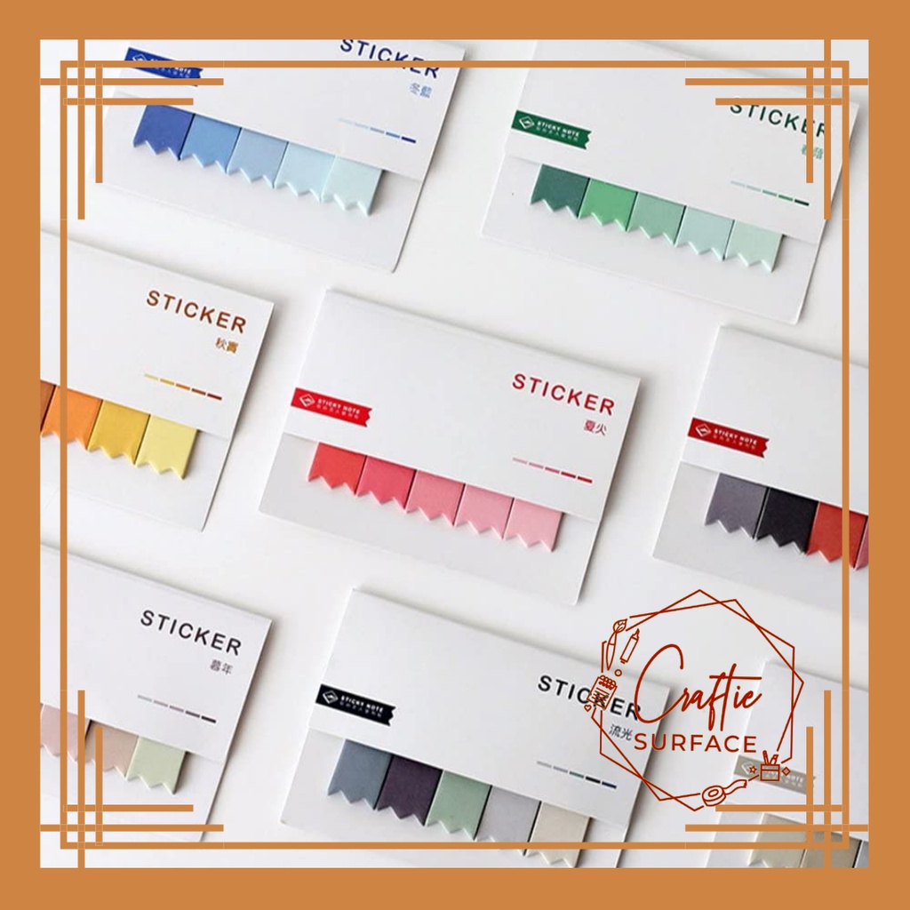 Gradient Pantone Color sticky notes bookmarker | Shopee Philippines