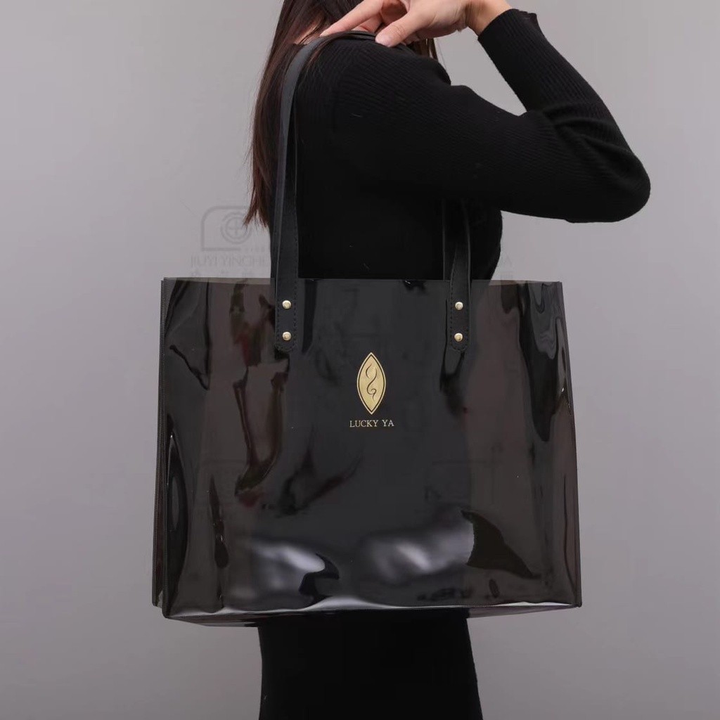 Lucky bag transparent waterproof pvc plastic big size bag | Shopee ...