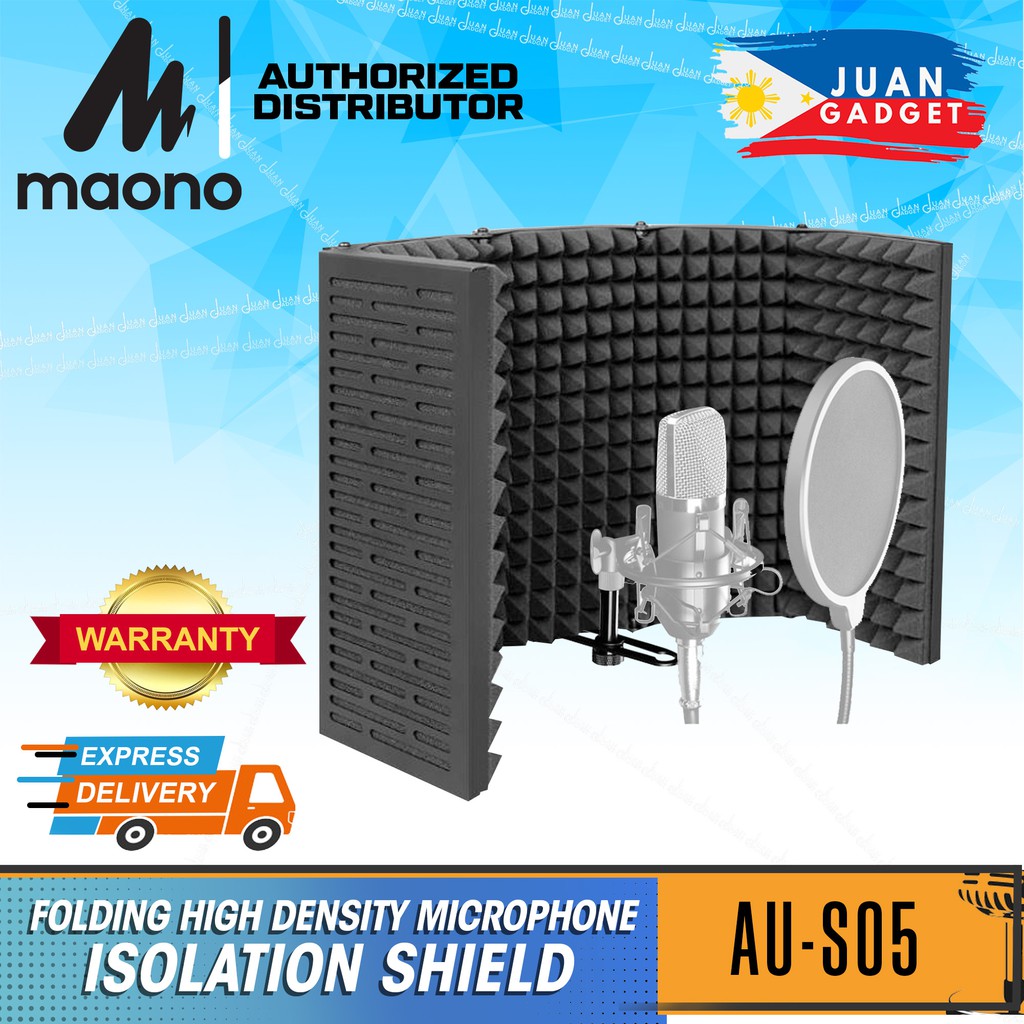 Maono Microphone Sound Isolation Shield Insulating Hood Portable