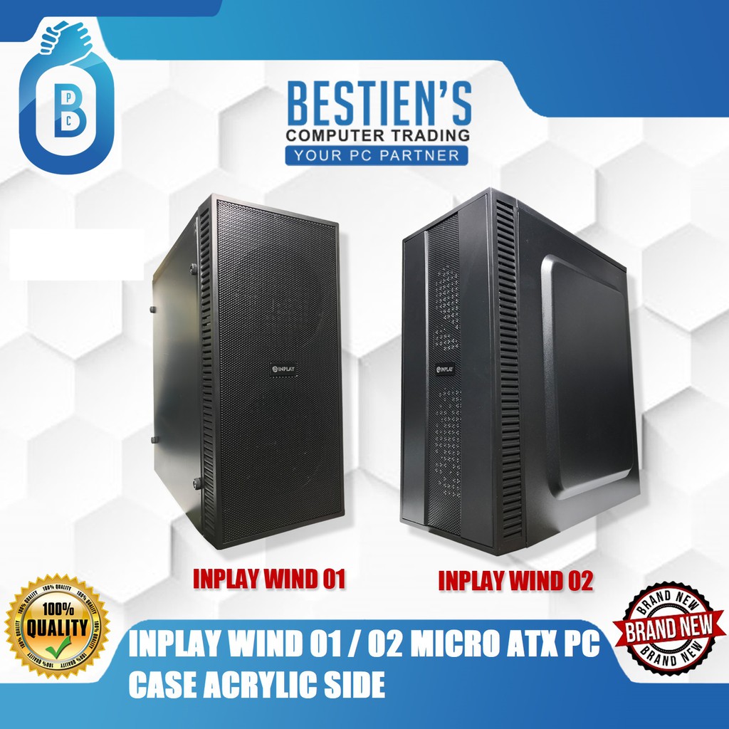 INPLAY WIND 01 / 02 MICRO ATX PC CASE ACRYLIC SIDE | Shopee Philippines