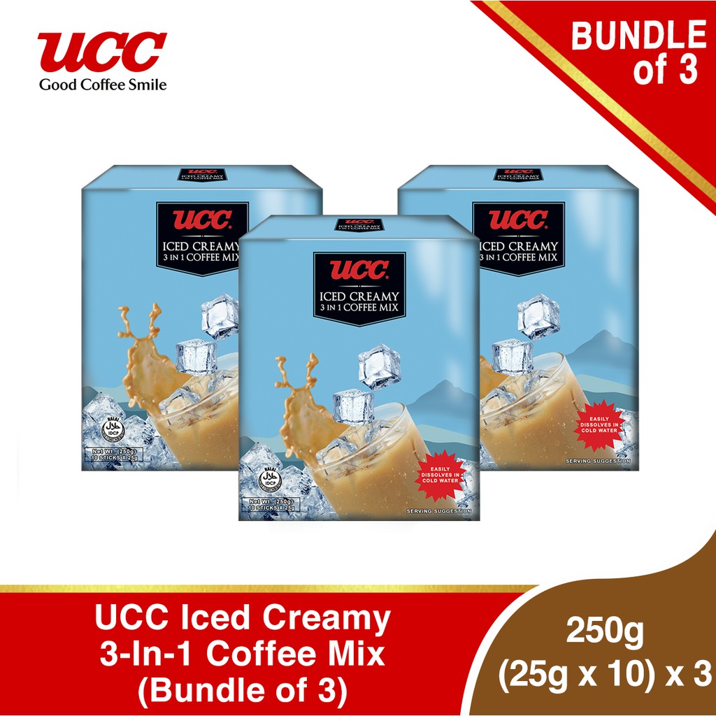 UCC Iced Creamy 3-in-1 Coffee Mix (Bundle of 3) | Shopee Philippines