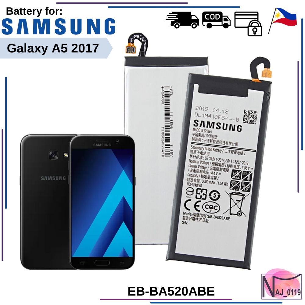Samsung Galaxy A5 2017 Battery (model: EB-BA520ABE) Original High ...