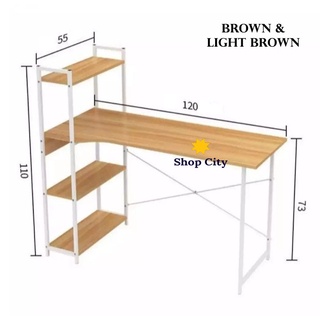 SCY Computer Desk Study Table Computer Table Study Desk 4 Tier ...