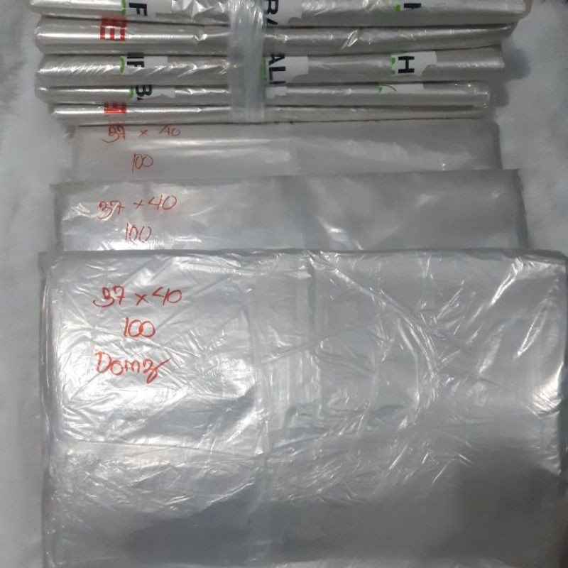 Clear XXL P.E Garbage Bag(Double Xl) 100pcs. | Shopee Philippines