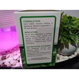 URISAM - Sambong Leaf 500mg - urinary tract or kidney stones - FDA HMR ...