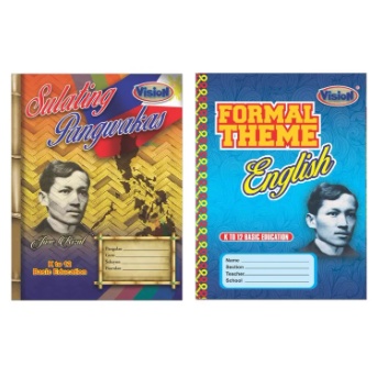 FORMAL THEME BOOK TAGALOG and ENGLISH high school & elementary 20sheets ...
