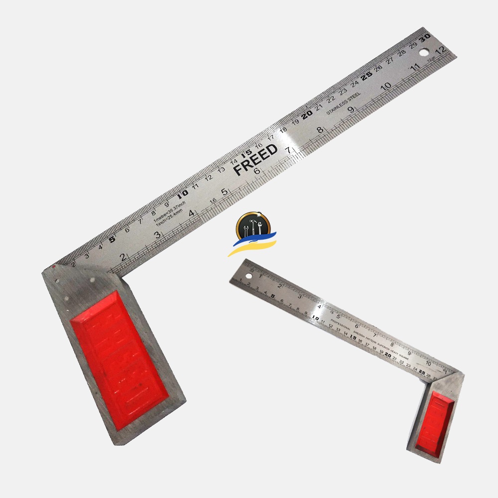 SIKU 12-inch Thick Iron Meter Elbow Ruler Freed Measuring Tool | Shopee ...