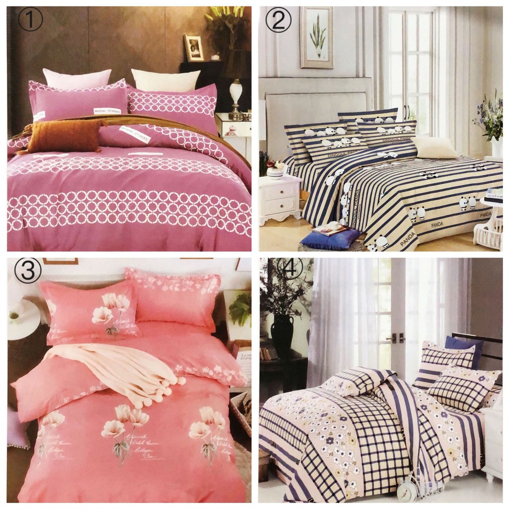 Cotton 3in1 printed bedsheet (Garterized) | Shopee Philippines