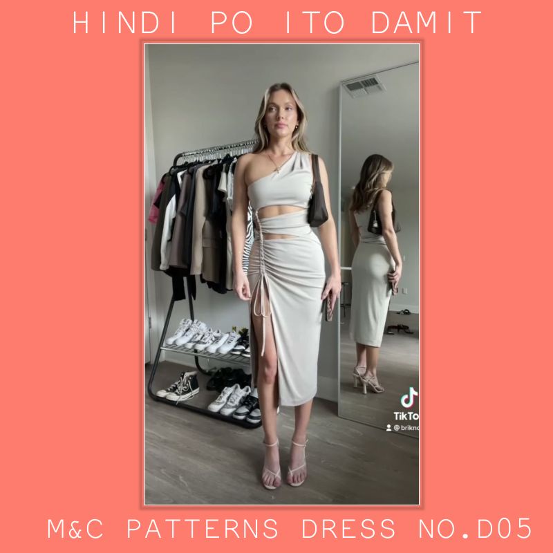 M&C HANDMADE SEWING PATTERN DRESS NO.D05 | Shopee Philippines