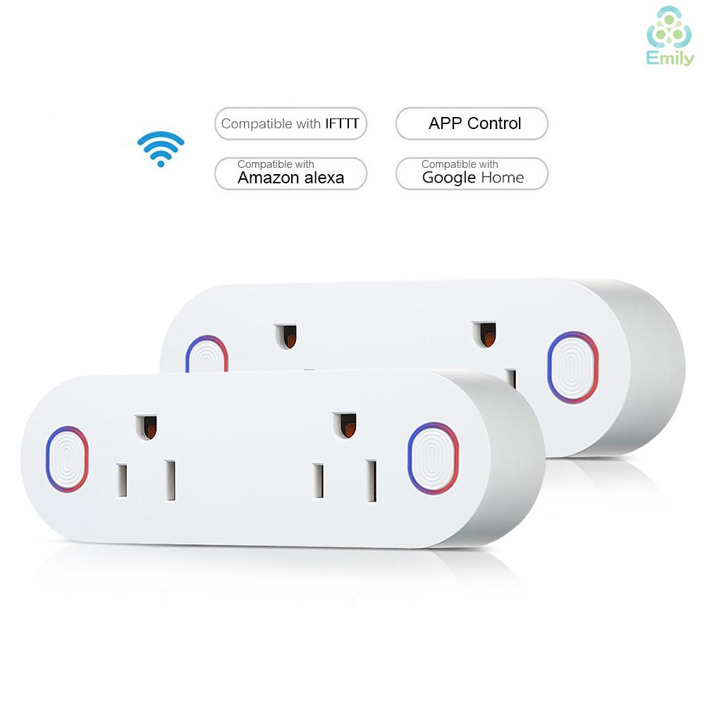 Mini 2 in 1 Smart Plug Socket Wireless APP Remote Control Power Socket ...