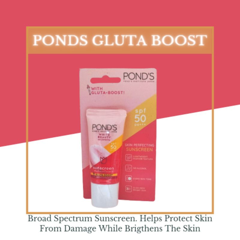 Ponds White Beauty Gluta Boost Sunscreen 30g | Shopee Philippines