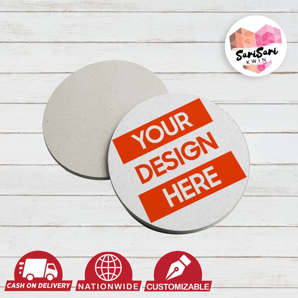 Personalize Round Rubber Coaster | Shopee Philippines