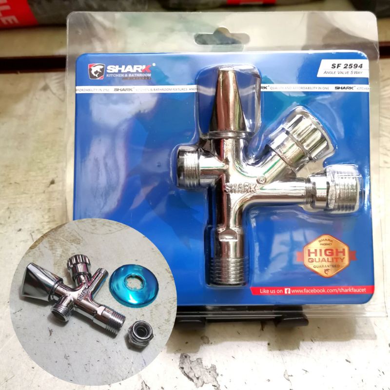 SHARK ANGLE VALVE 5 WAY SF 2594 | Shopee Philippines
