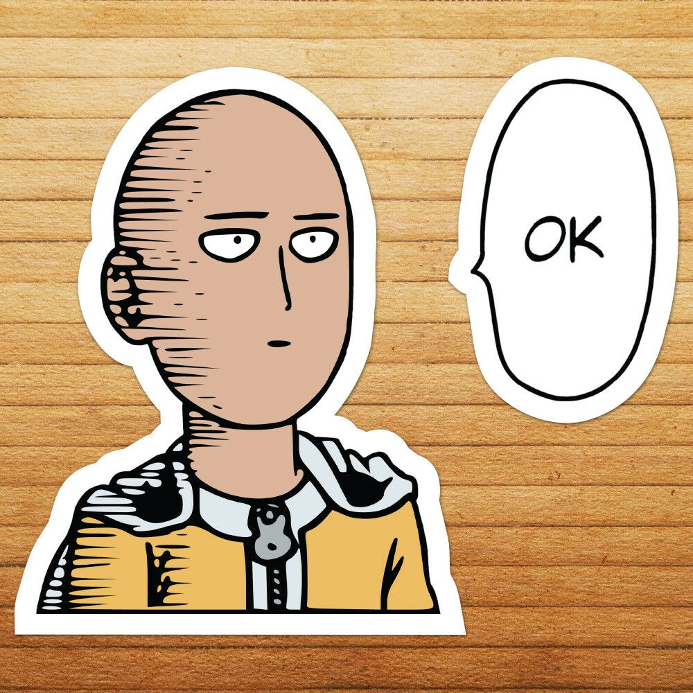 One-Punch Man Saitama Manga Hero Manga Car Die Cut Window Vinyl Decal ...