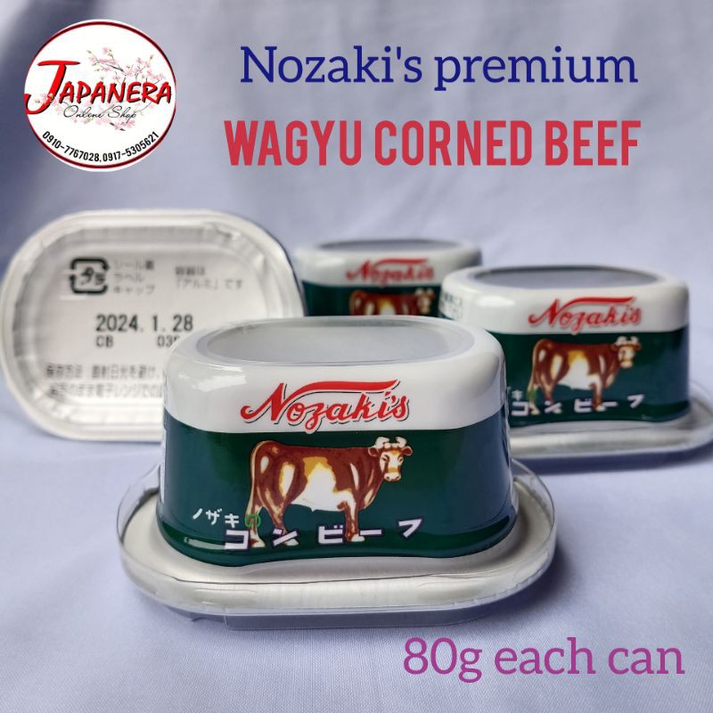 Nozaki's Wagyu Corned Beef 80g (per can) | Shopee Philippines