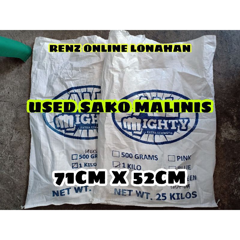 50KG - 25KG CLEAN SACK / EMPTY SACK / SAKO MALINIS / SAND BAG / SAKO ...