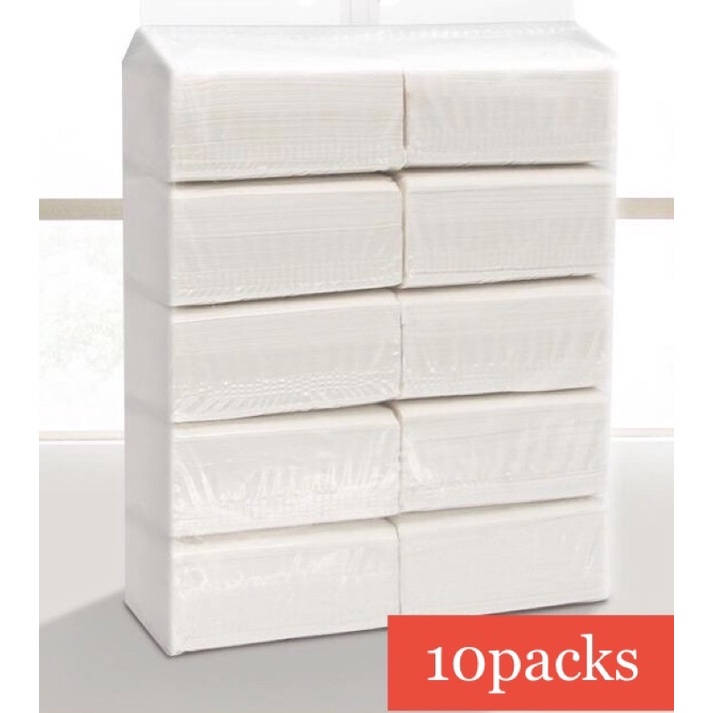 10 packing Facial Tissue 3-Ply Facial Tissue Car Tissue | Shopee ...