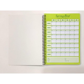 Spring Leaf - Black book - Spiral Notebook | Shopee Philippines