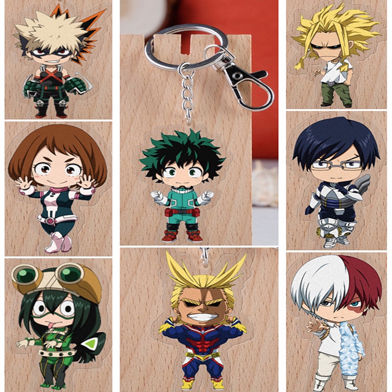 Anime Acrylic Keychain For My Hero Academia Key Ring Series ...