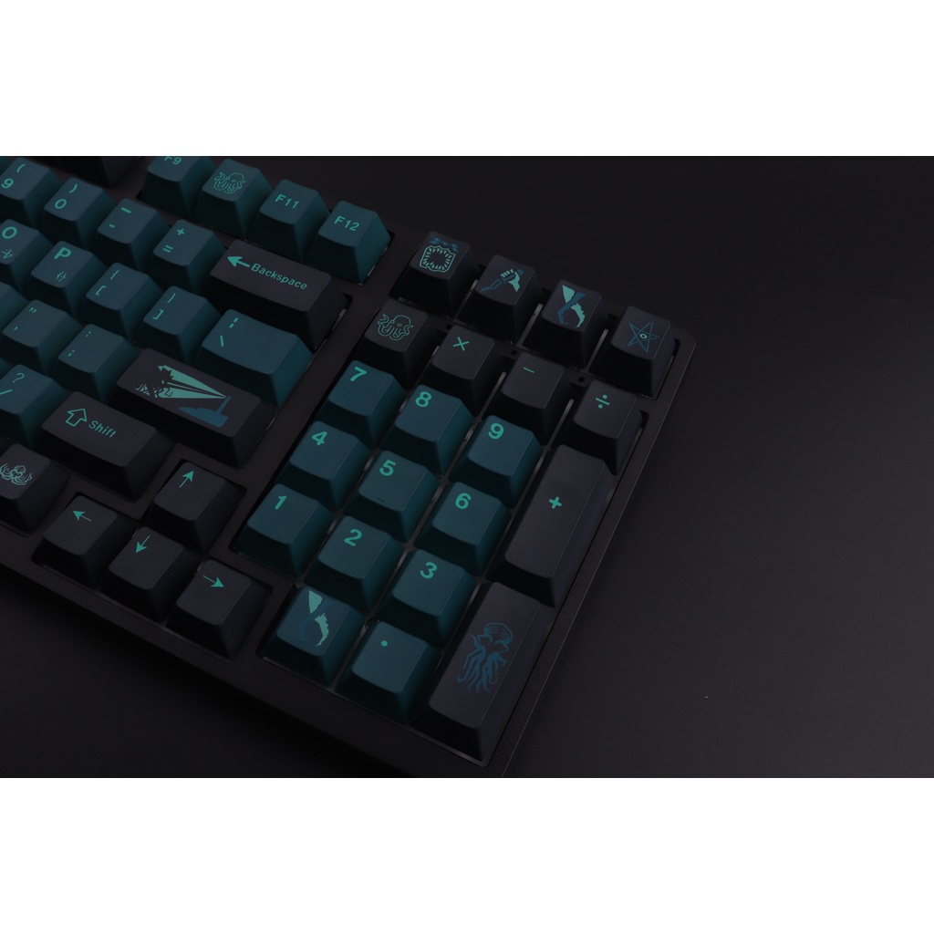 GMK Horror abyss PBT Keycap, 136 Keys keycaps Cherry Profile DYE-SUB ...