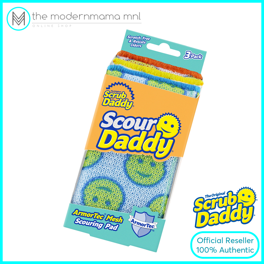 Scrub Daddy Scour Daddy ArmorTec Mesh Scouring Pad 3 Pack Sponge ...