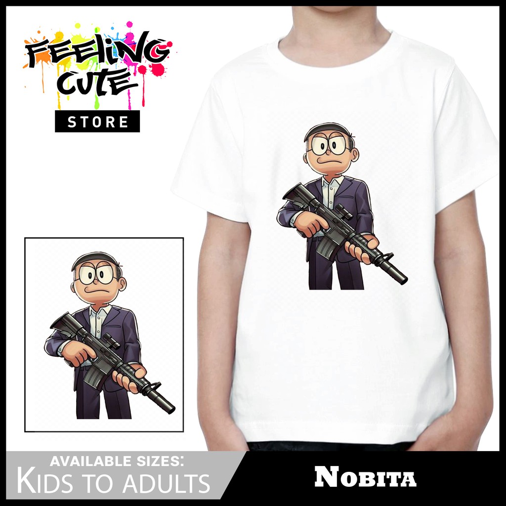 Nobita Cartoon Gangster Kids to Adults | Shopee Philippines