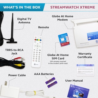 Globe Streamwatch Xtreme Prepaid WiFi - White | Shopee Philippines