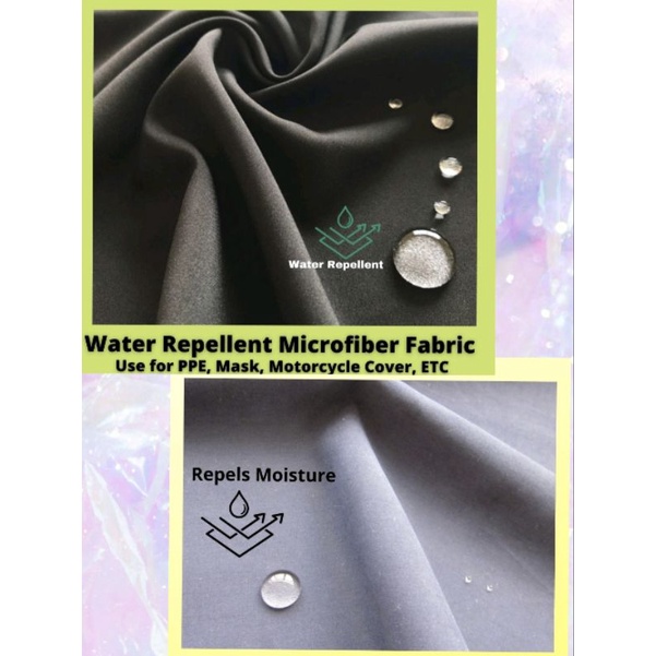 (sold by METER) MICROFIBER PLAIN FABRIC TELA | WATER-REPELLENT Fabric ...