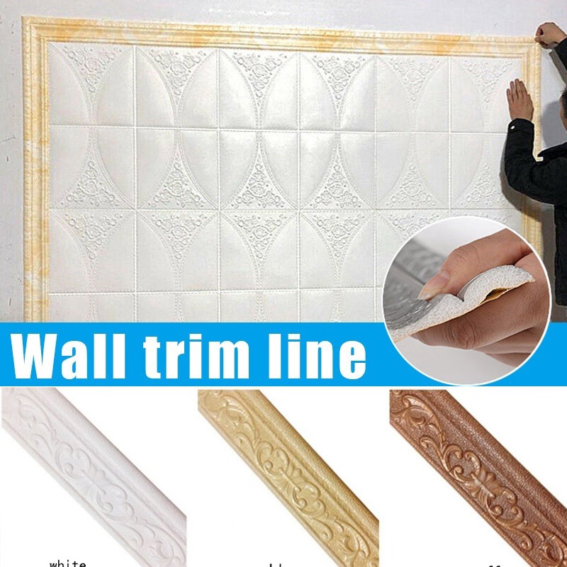 3d Pattern Wall Sticker Self Adhesive Wall Skirting Stickers 3d