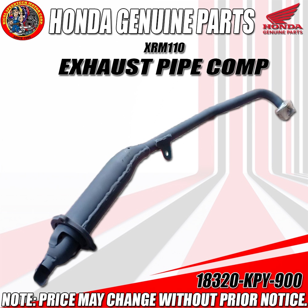 XRM 110 EXHAUST PIPE (HPI) (Genuine: 18320-KPY-900) | Shopee Philippines