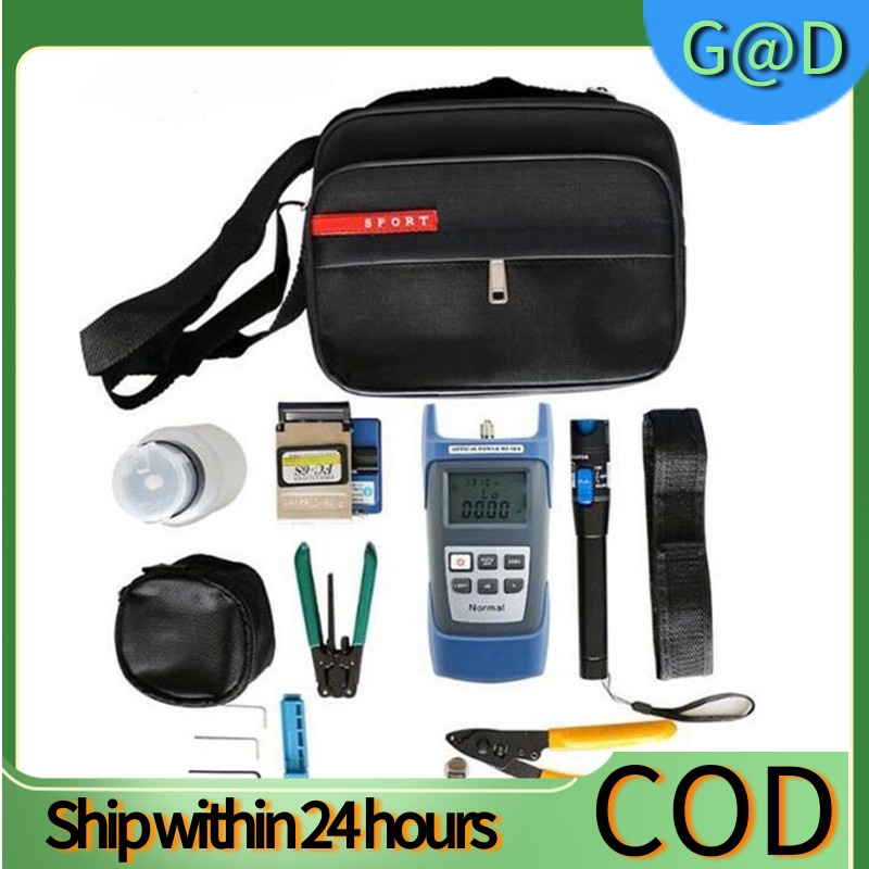 FTTH fiber optic tool kit FC-6S Fiber Cleaver Optical Power Meter 5km ...