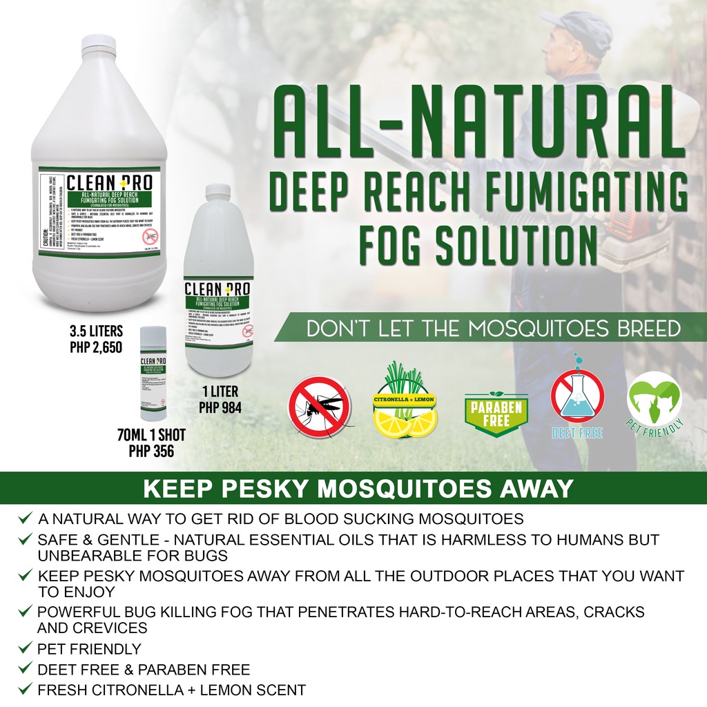Clean Pro All Natural Deep Reach Fumigating Fog Solution 1 Liter ...