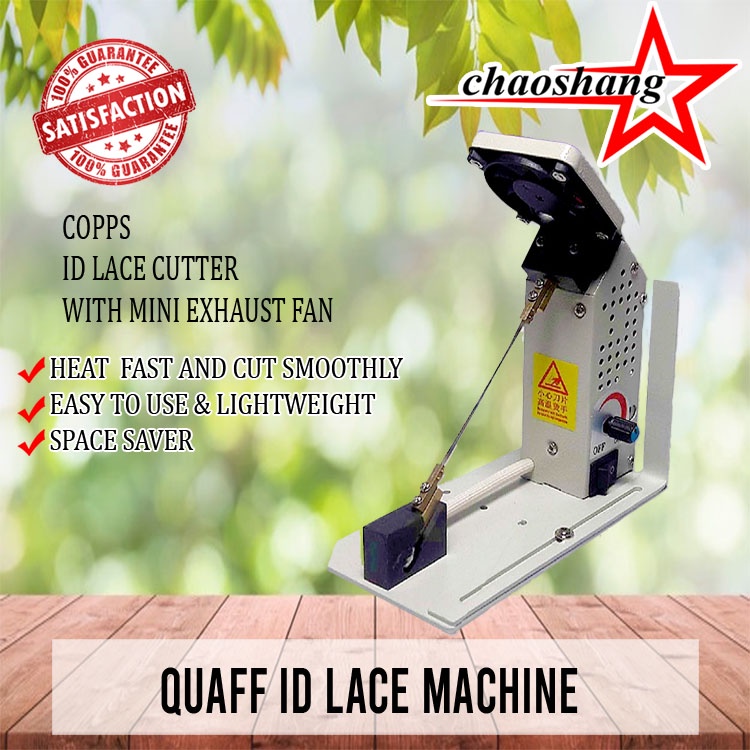 QUAFF ID Lace Cutter with Mini Exhaust Fan Heat Cutting Machine For ID ...