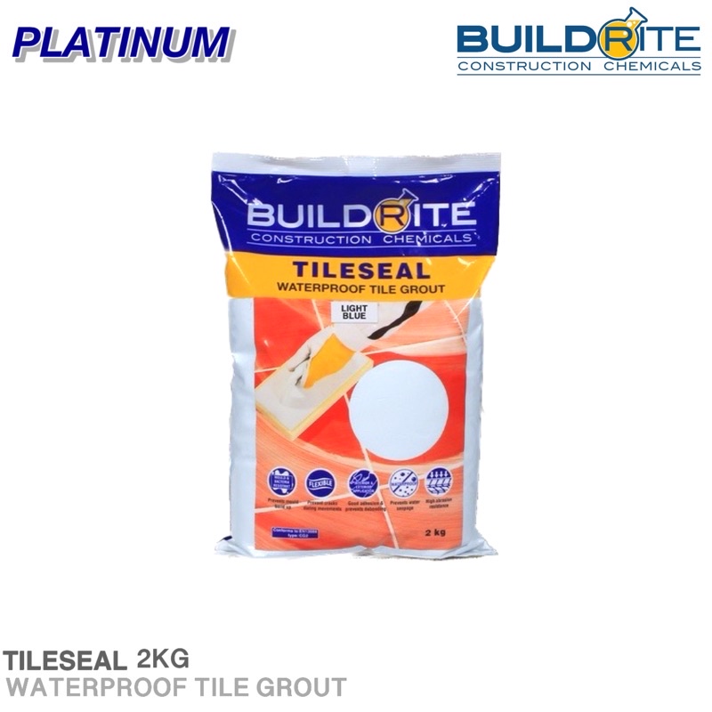 2Kg | BUILDRITE Waterproof Tile Grout | Tile Seal | Sold Per 2Kg Bag ...