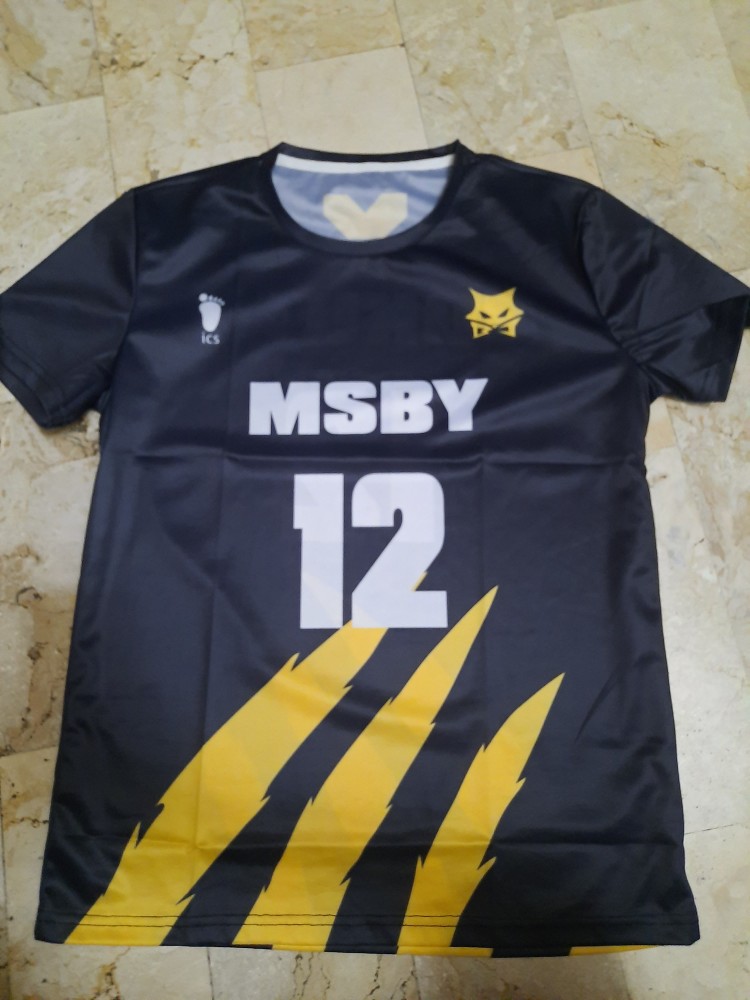 Anime Haikyuu MSBY Black Jackals HINATA Jersey T-shirt | Shopee Philippines