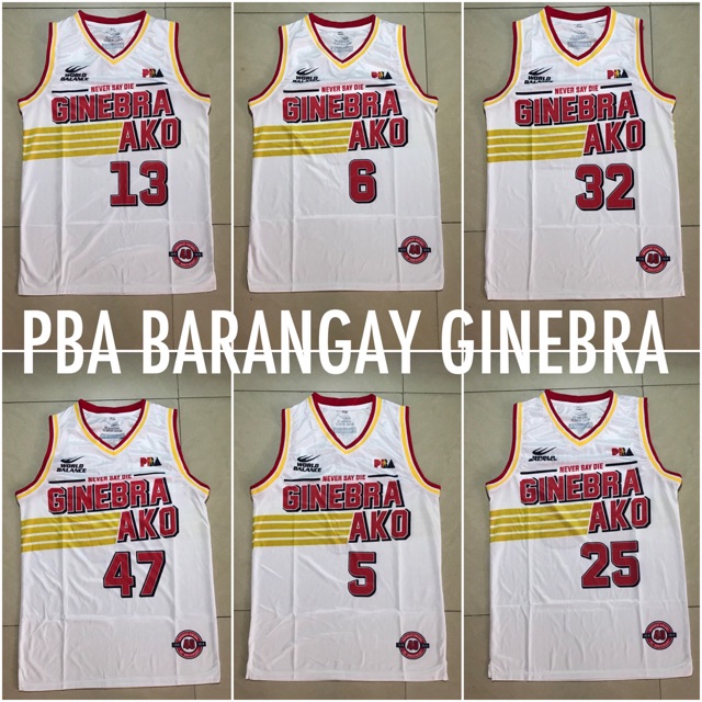 PBA barangay GINEBRA JERSEY | Shopee Philippines