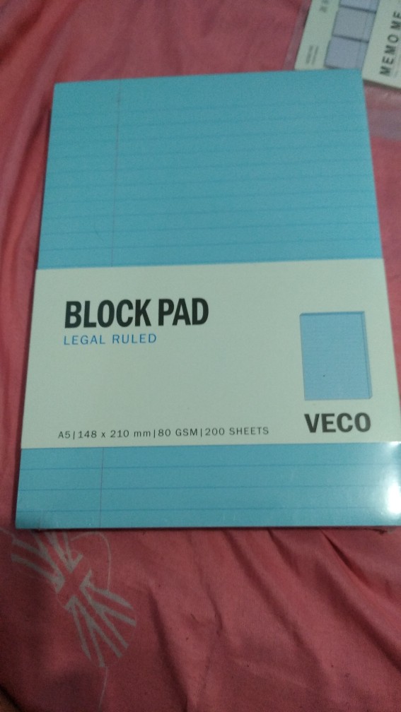Veco Block Pad Legal Ruled (1pc) | Shopee Philippines