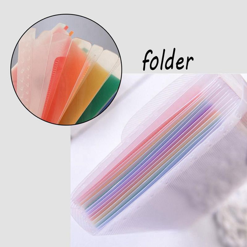 13 Pocket Folder Office Expanding File Colorful Organizer Document ...