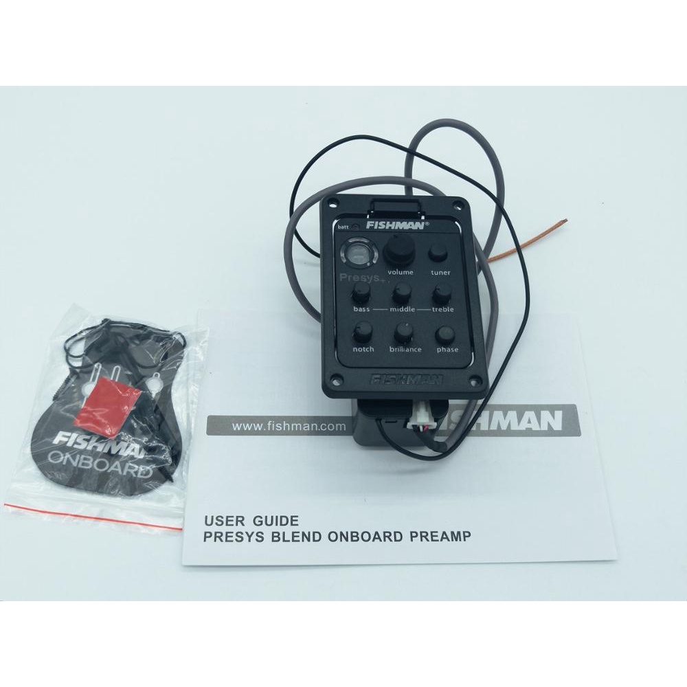 HS-FISHMAN Presys 201 Model Guitar Preamp EQ Tuner Piezo Pickup Beat Guitar Parts Accessories ...