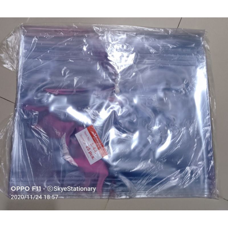 Plastic ( Adventurer) Long envelope CLEAR 25pcs per pack | Shopee ...