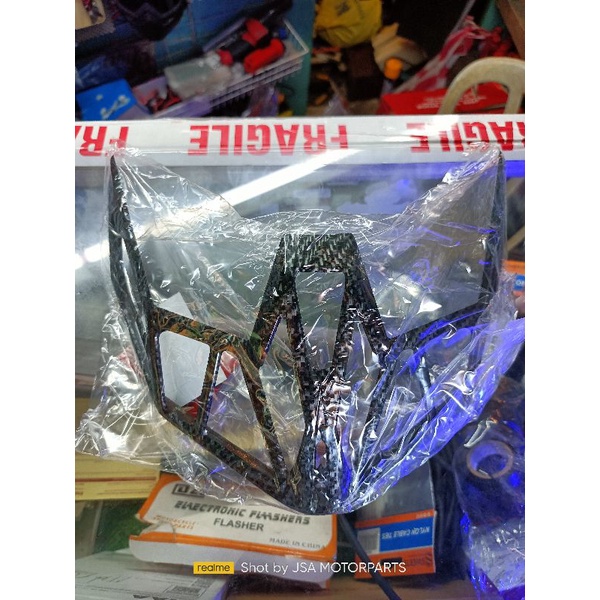 Carbon Garnish for Honda Click 125/150. TAIL LIGHT HEADLIGHT AND WINKER ...