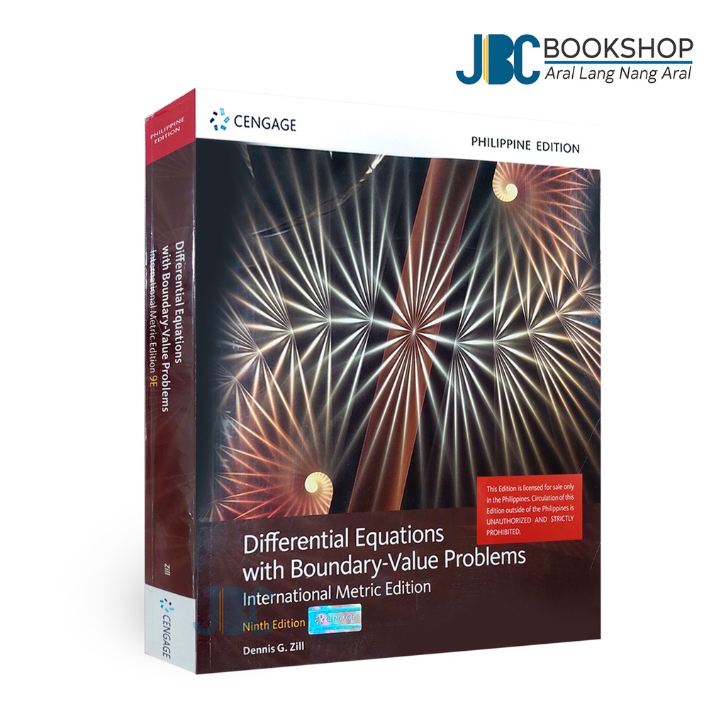 Differential Equations with Boundary- Value Problems 9th by Dennis Zill | Shopee Philippines